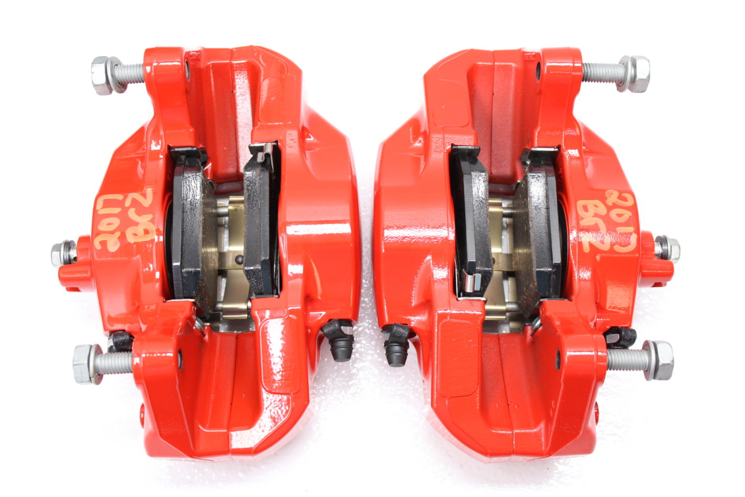 2020 SUBARU BRZ TS FRONT & REAR RED BREMBO BRAKE CALIPERS / ROTORS OEM ...