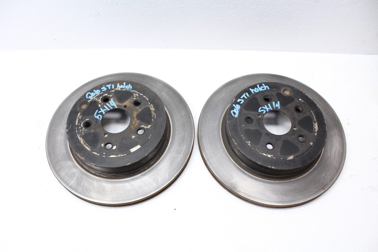 2008-2014 SUBARU IMPREZA WRX STI REAR ROTOR SET ASSEMBLY RH/LH OEM ...