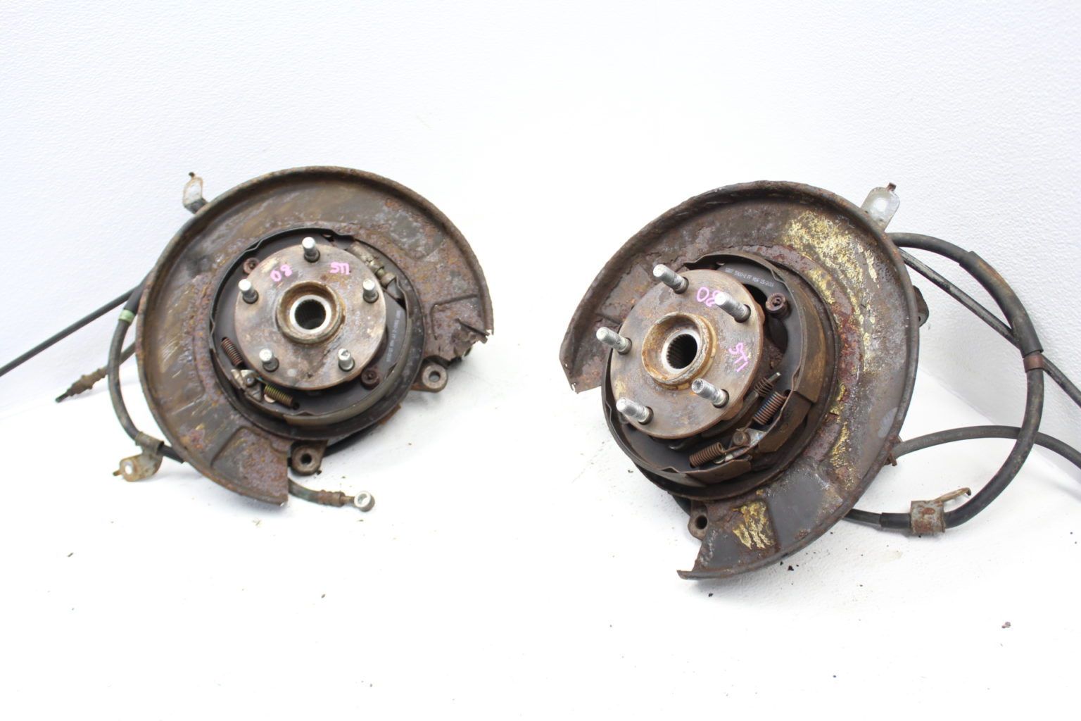 08-14 2008-2014 SUBARU WRX STI REAR HUBS KNUCKLES SPINDLES OEM 5×114 LH ...