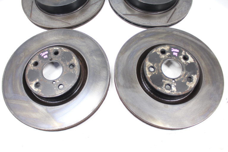 2008-2017 SUBARU WRX STI FRONT/REAR STOPTECH SLOTTED BRAKE ROTORS SET ...