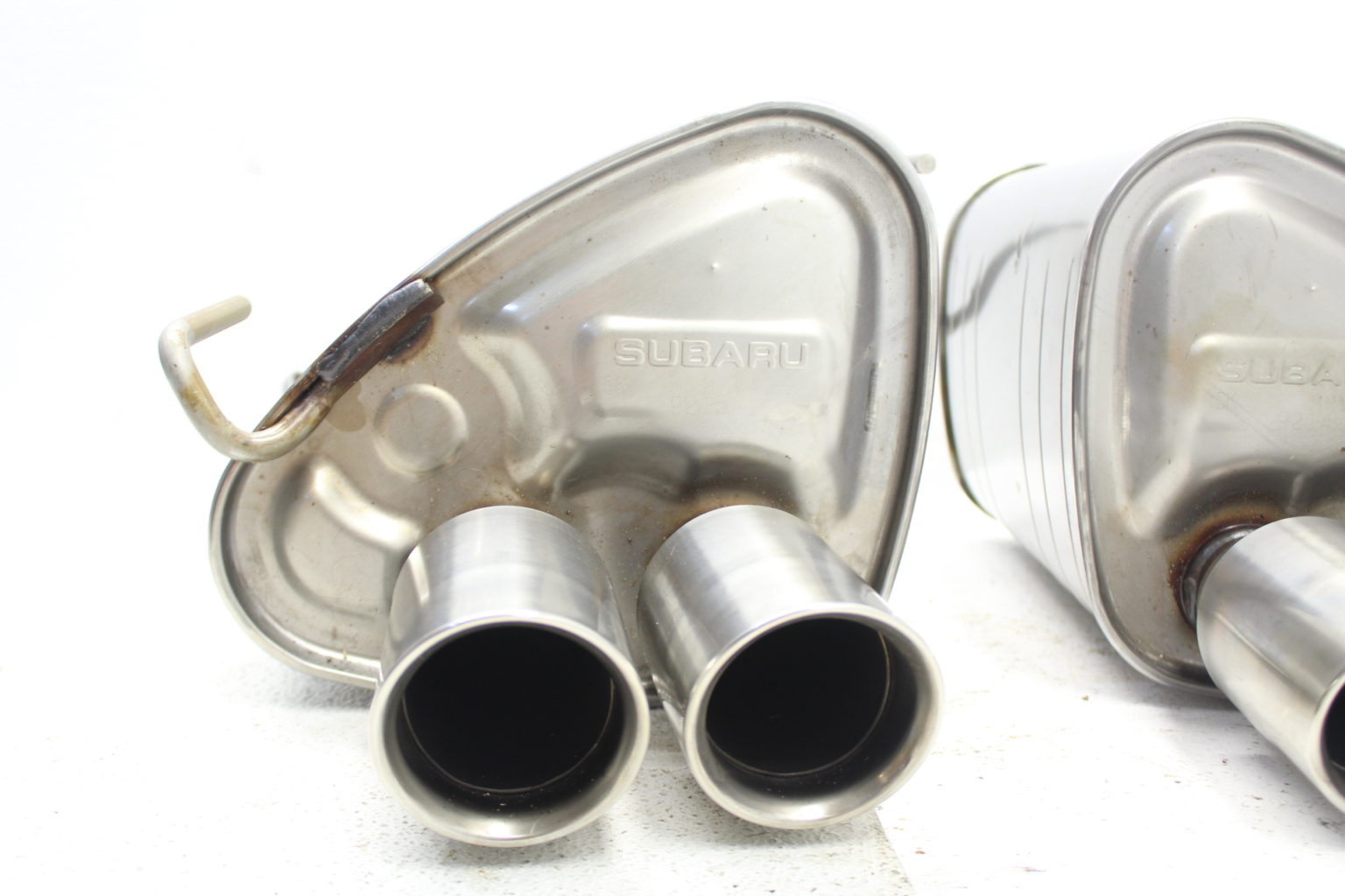 15-19 2015-2019 SUBARU WRX & STI EXHAUST MUFFLERS LH/RH OEM 1K MILES ...