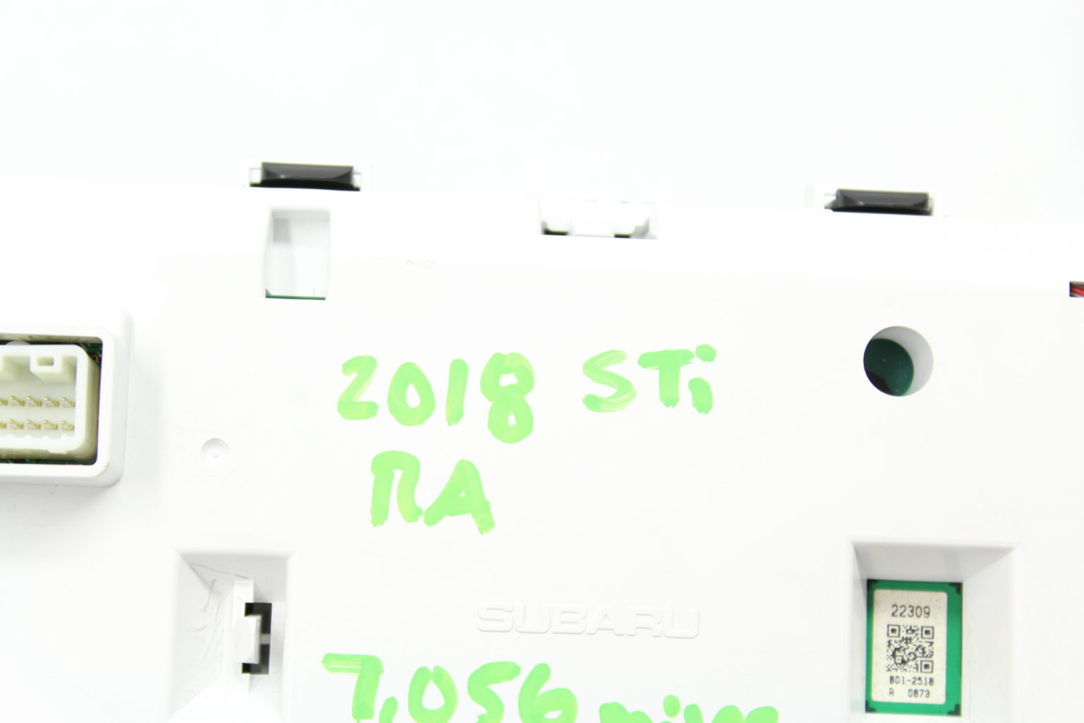 2018 SUBARU WRX STI TYPE RA ECU INSTRUMENT CLUSTER IMMOBILZIER IGNITION ...