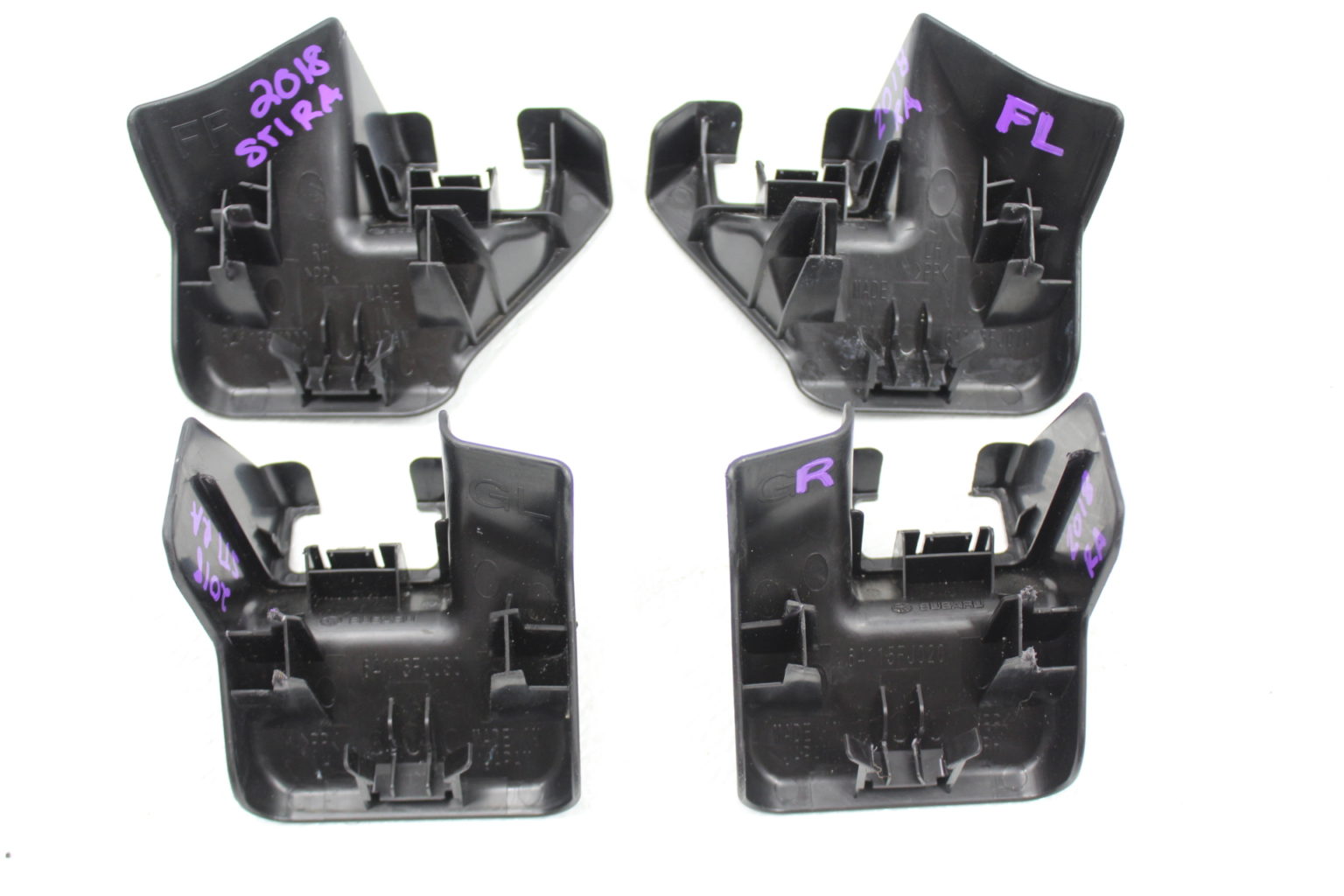 18 2018 SUBARU WRX STI TYPE RA FRONT AND REAR SEAT TRACK BOLT COVERS ...