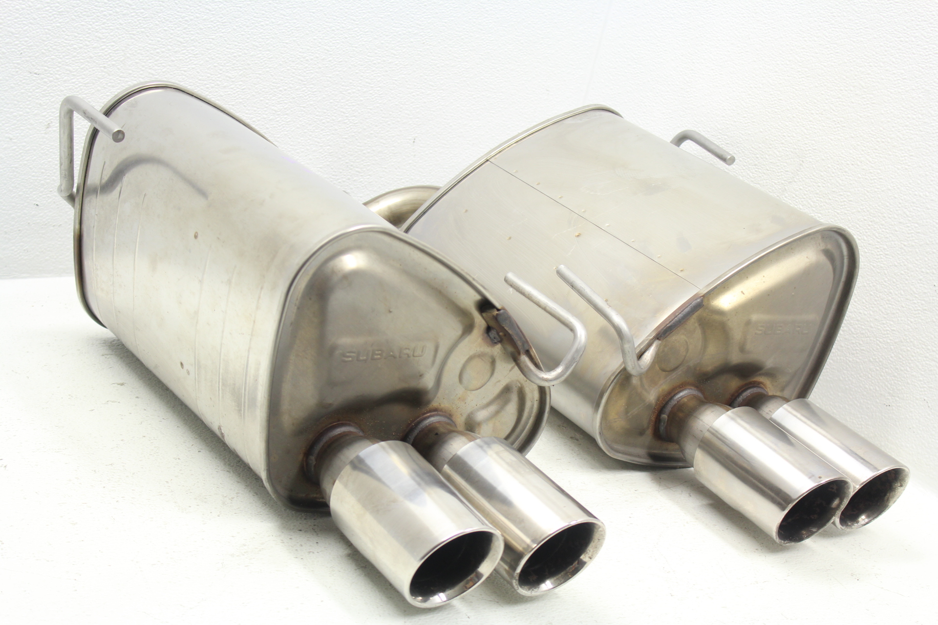 2015-2019 SUBARU WRX & STI AXLE BACK EXHAUST MUFFLERS LH/RH SET OEM ...