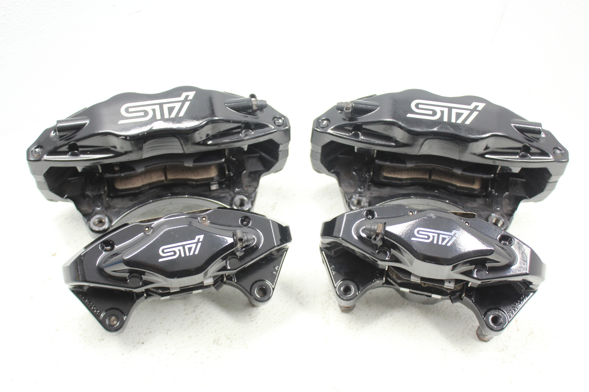 2008-2017 SUBARU WRX STI FRONT & REAR BREMBO BRAKE CALIPERS OEM 44K ...