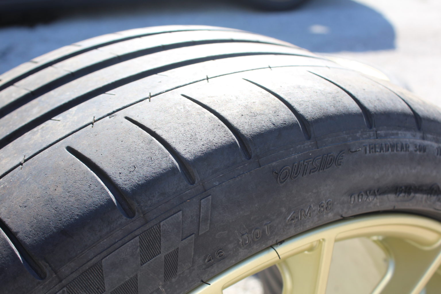 2005-2017 SUBARU WRX STI GOLD PRODRIVE GT1 RIMS WHEELS & TIRES 18X8.5 ...