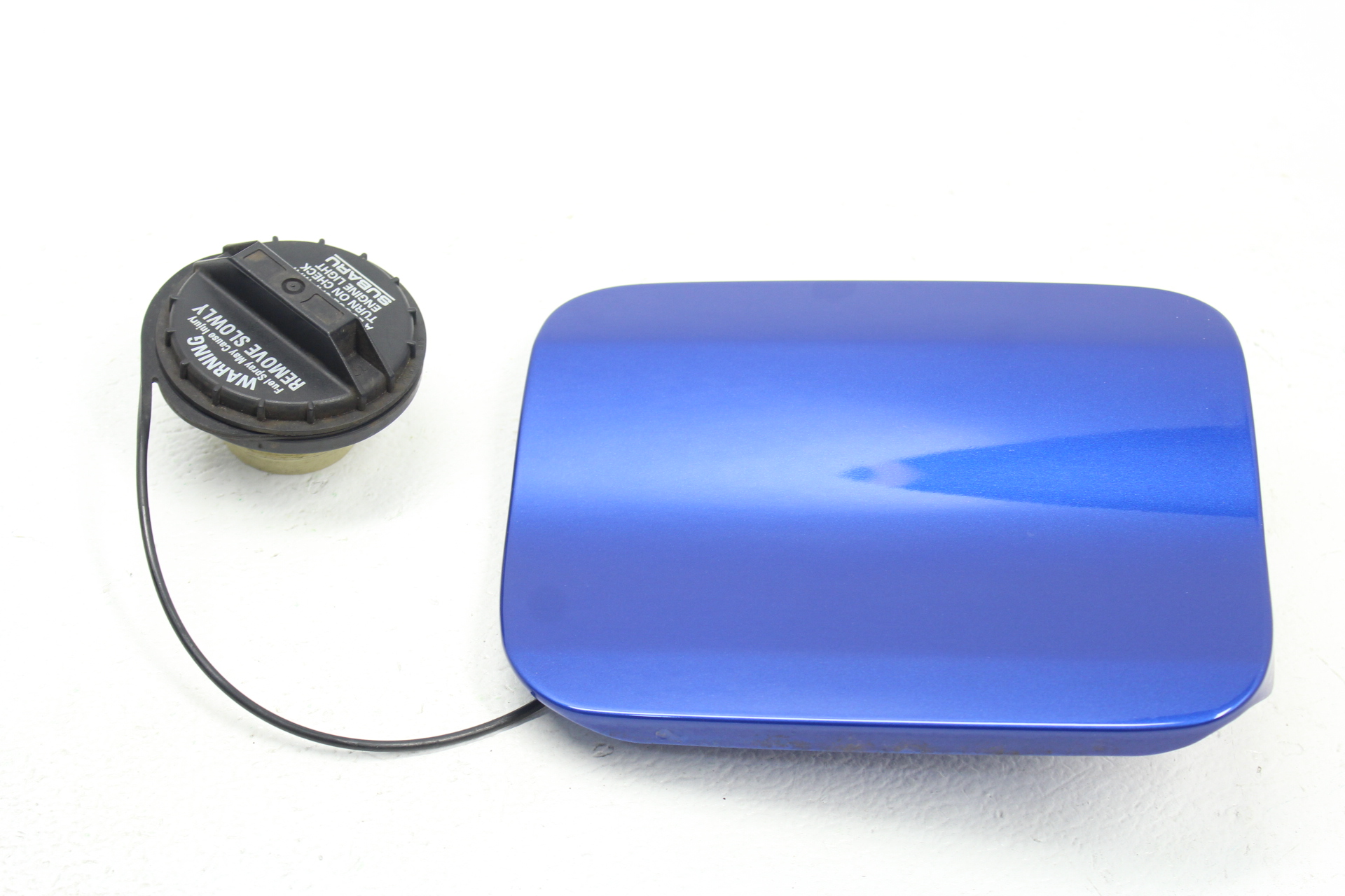 2004-2007 SUBARU WRX STI GAS CAP LID COVER ASSEMBLY WORLD RALLY BLUE ...
