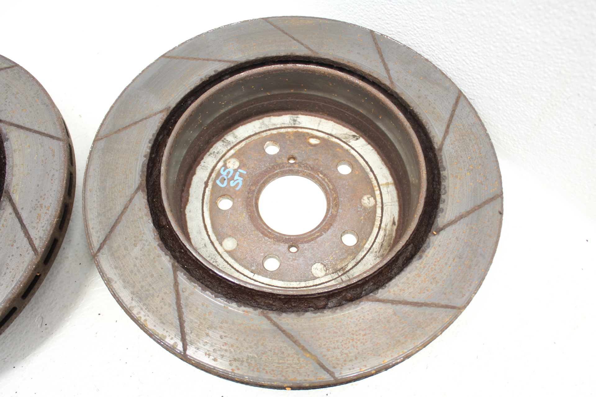 2005-2007 SUBARU IMPREZA WRX STI STOP TECH FRONT & REAR SLOTTED ROTORS ...
