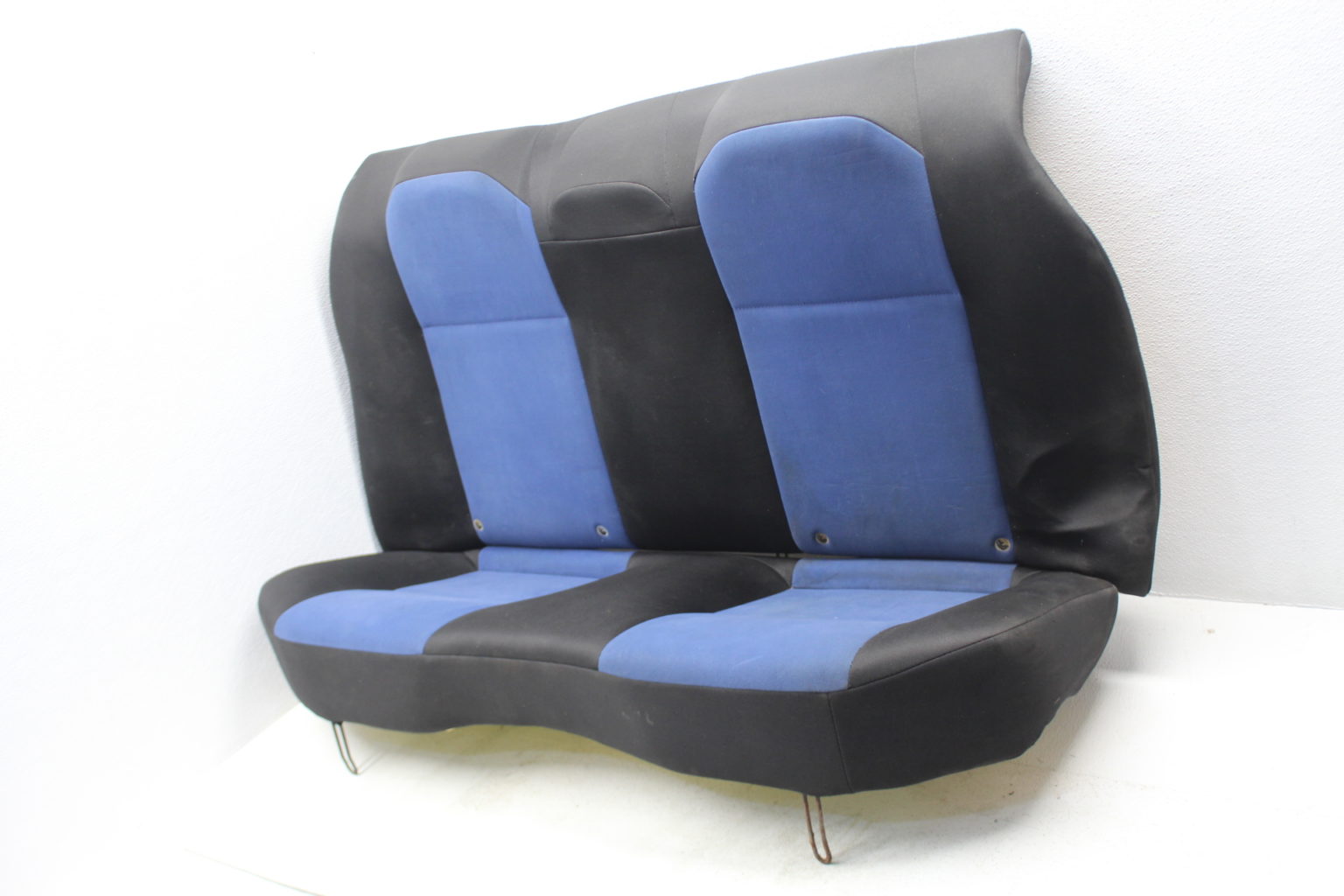 2004-2007 SUBARU WRX STI REAR SEATS UPPER & LOWER SET BLUE SUEDE/BLACK ...