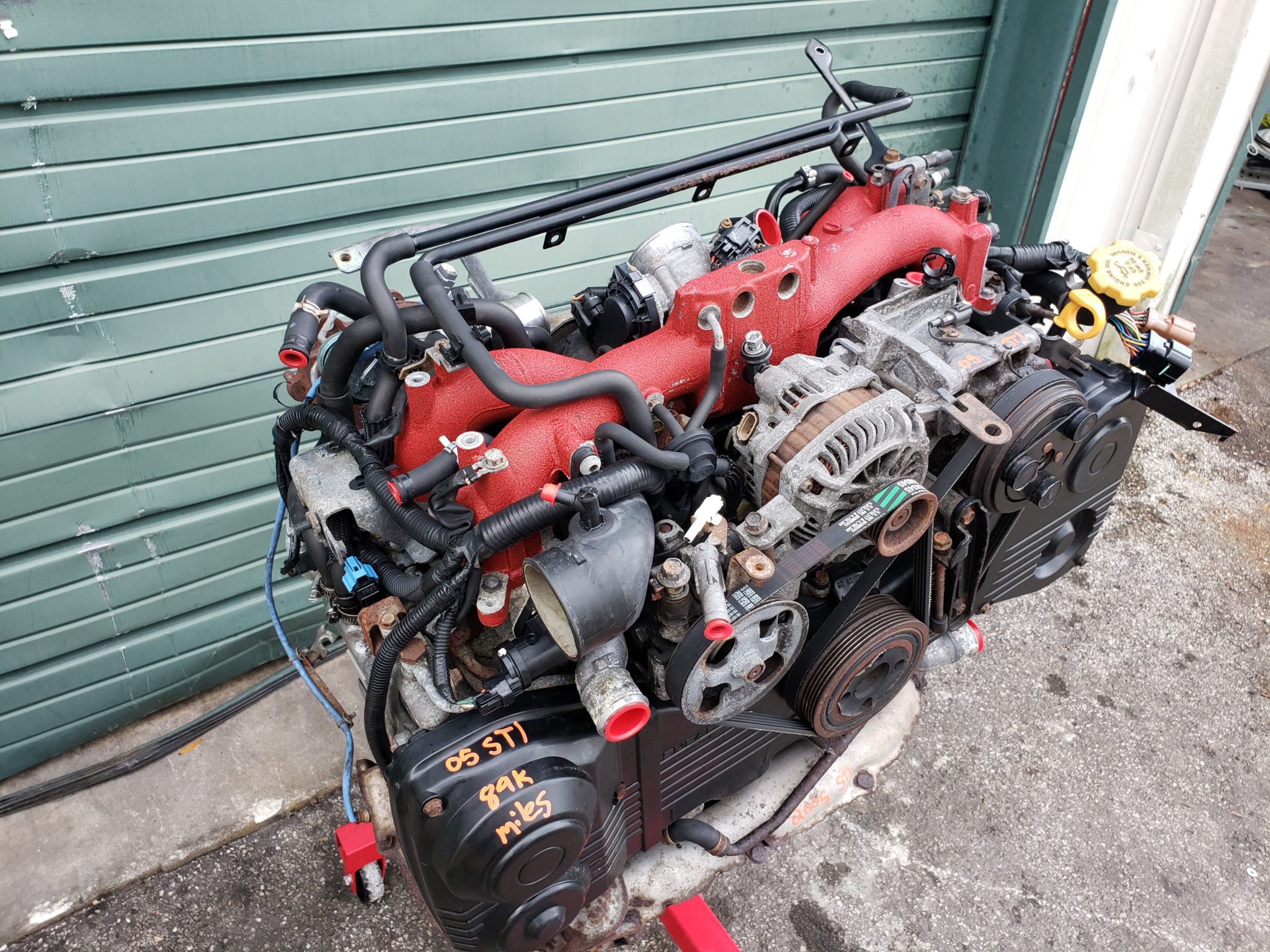 2004-2006 SUBARU WRX STI ENGINE MOTOR LONG BLOCK & TURBO USDM EJ257 89K ...