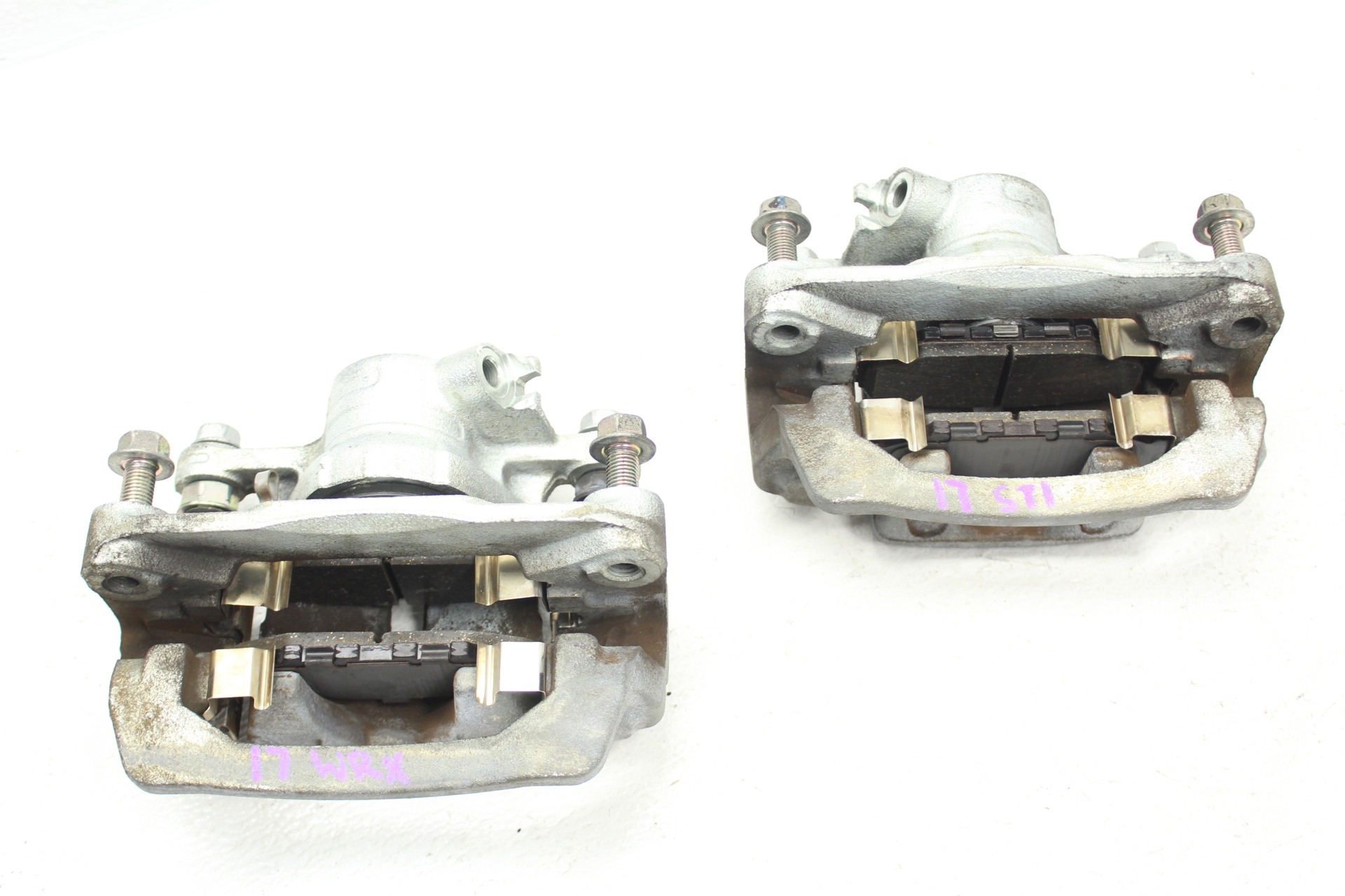 2015-2020 SUBARU WRX REAR DISC BRAKE CALIPER SET LH/RH SILVER 39K MILES ...