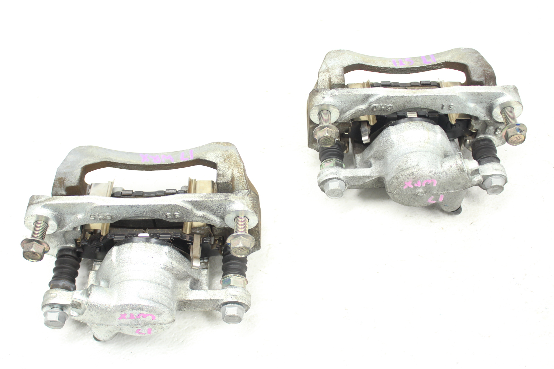 2015-2020 SUBARU WRX REAR DISC BRAKE CALIPER SET LH/RH SILVER 39K MILES ...