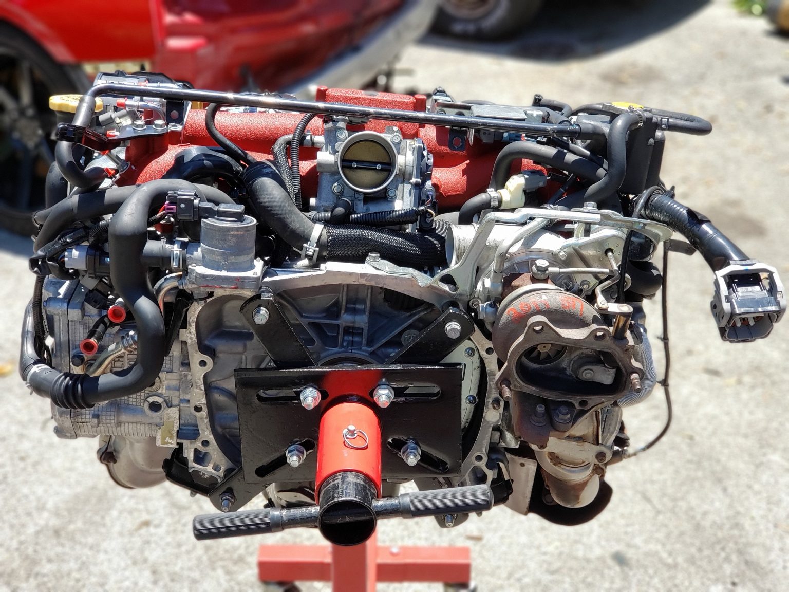 2008-2018 SUBARU WRX STI ENGINE MOTOR LONG BLOCK & VF48 TURBO EJ257 36K ...