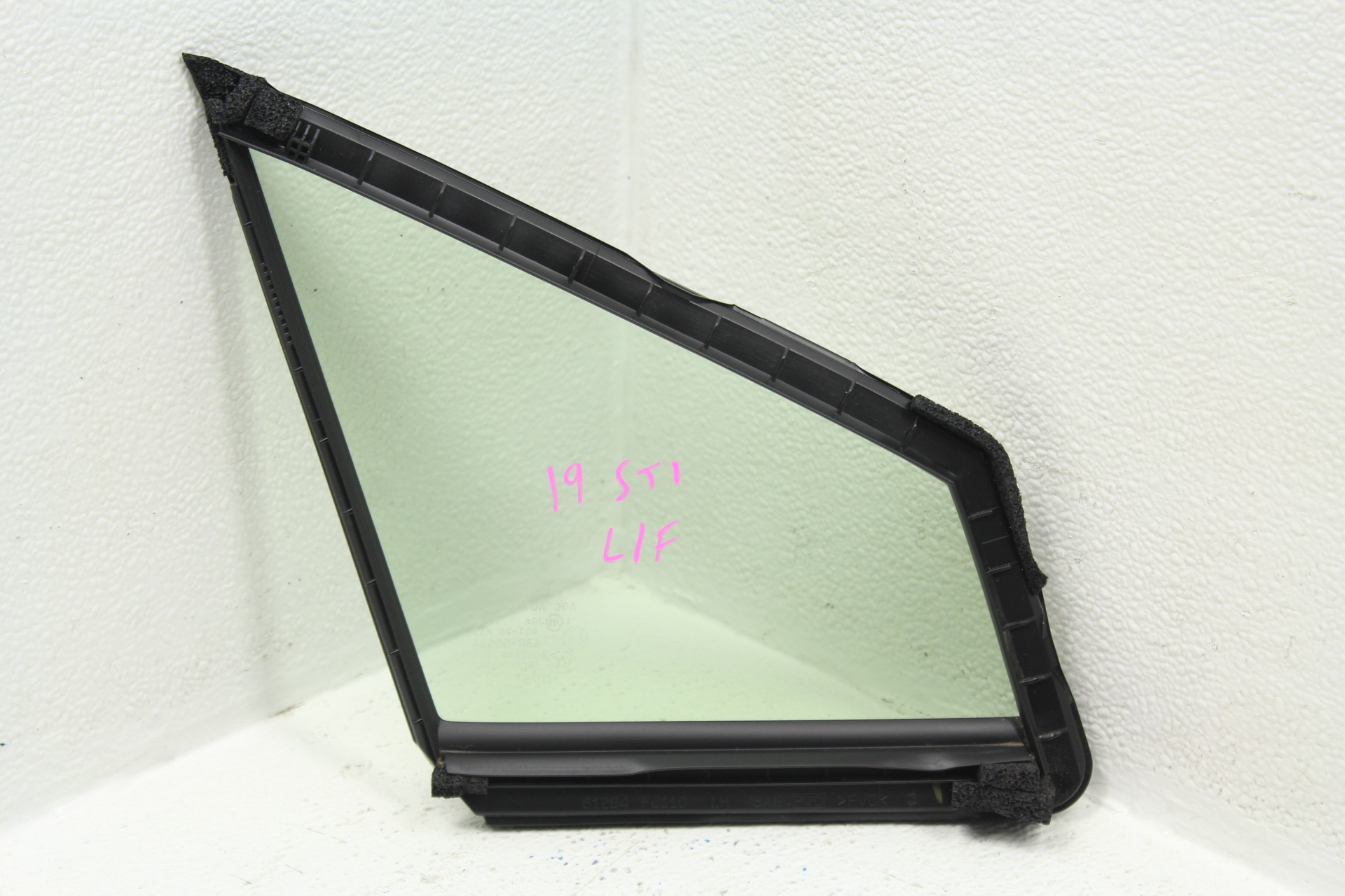 2015-2020 SUBARU WRX & STI FRONT LH DRIVER SIDE DOOR CORNER WINDOW ...