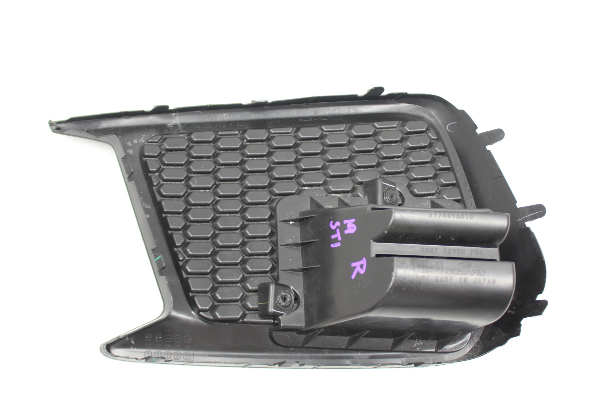 2018-2019 SUBARU WRX & STI RH PASSENGER SIDE FOG LIGHT COVER OEM ...