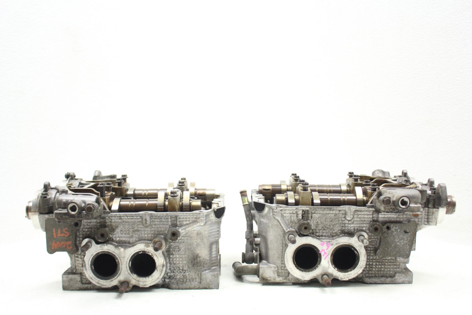 2004-2006 SUBARU WRX STI SINGLE AVCS B25 CYLINDER HEADS SET LH/RH OEM ...