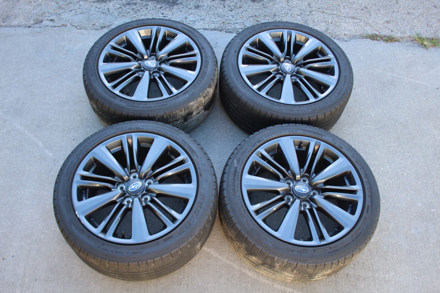 2015-2020 SUBARU WRX ENKEI WHEELS RIMS 17X8 5X114 OEM TIRES 235/45/17 ...