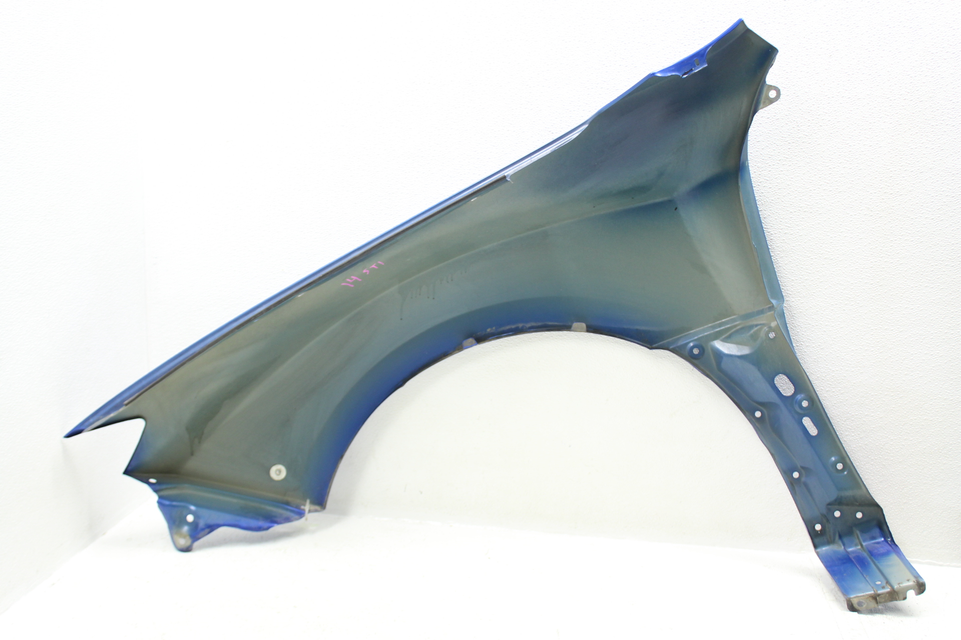 2008-2014 SUBARU WRX STI RH PASSENGER SIDE FENDER WRB WORLD RALLY BLUE ...