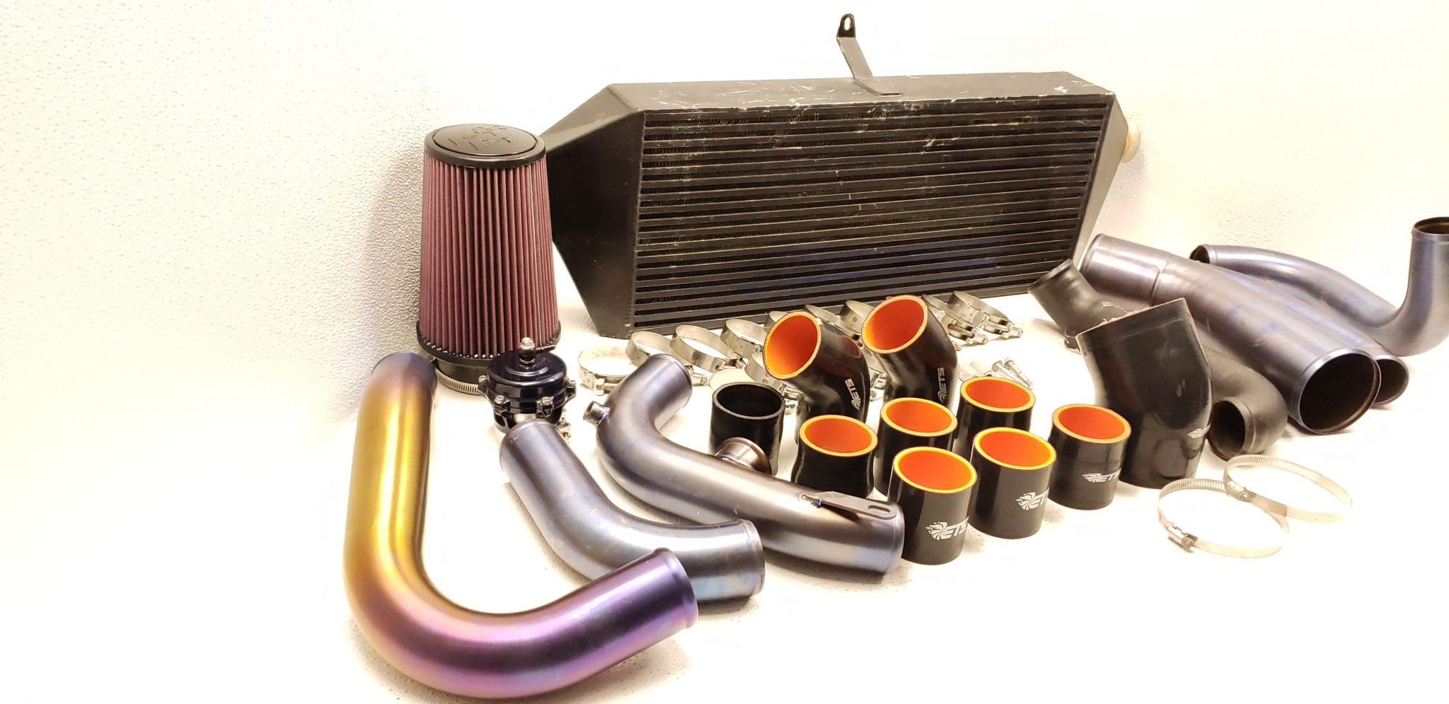 2008-2014 SUBARU WRX & STI ETS ROTATED TITANIUM FRONT MOUNT INTERCOOLER ...