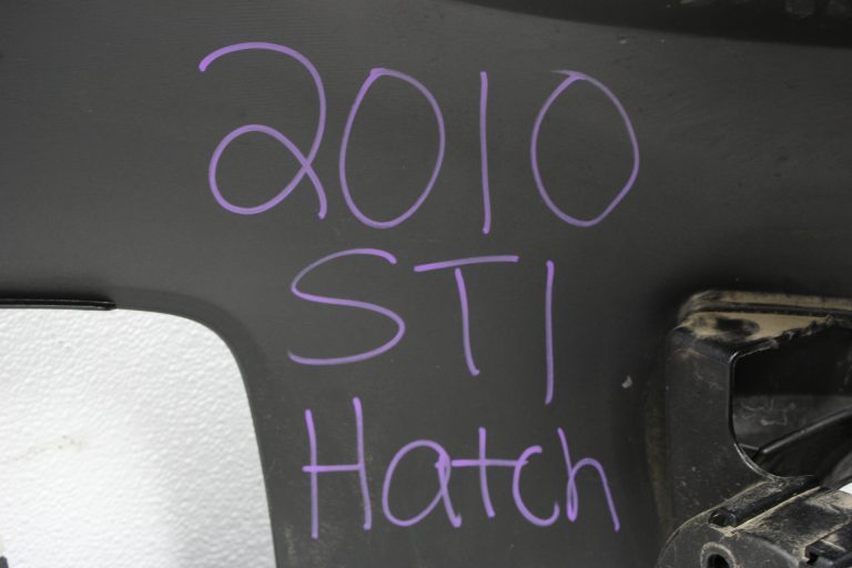 2008-2010 SUBARU WRX STI HATCH FRONT BUMPER COVER ASSEMBLY BLACK ...