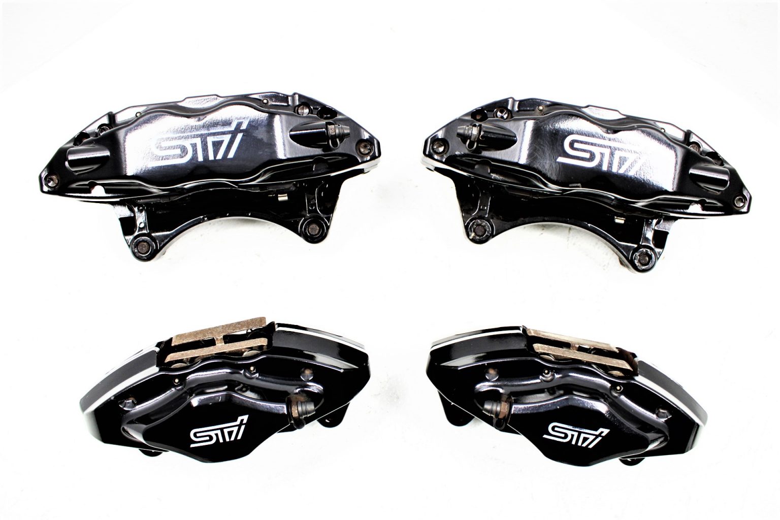 2008-2017 SUBARU WRX STI FRONT & REAR BREMBO BRAKE CALIPERS SET 44K ...