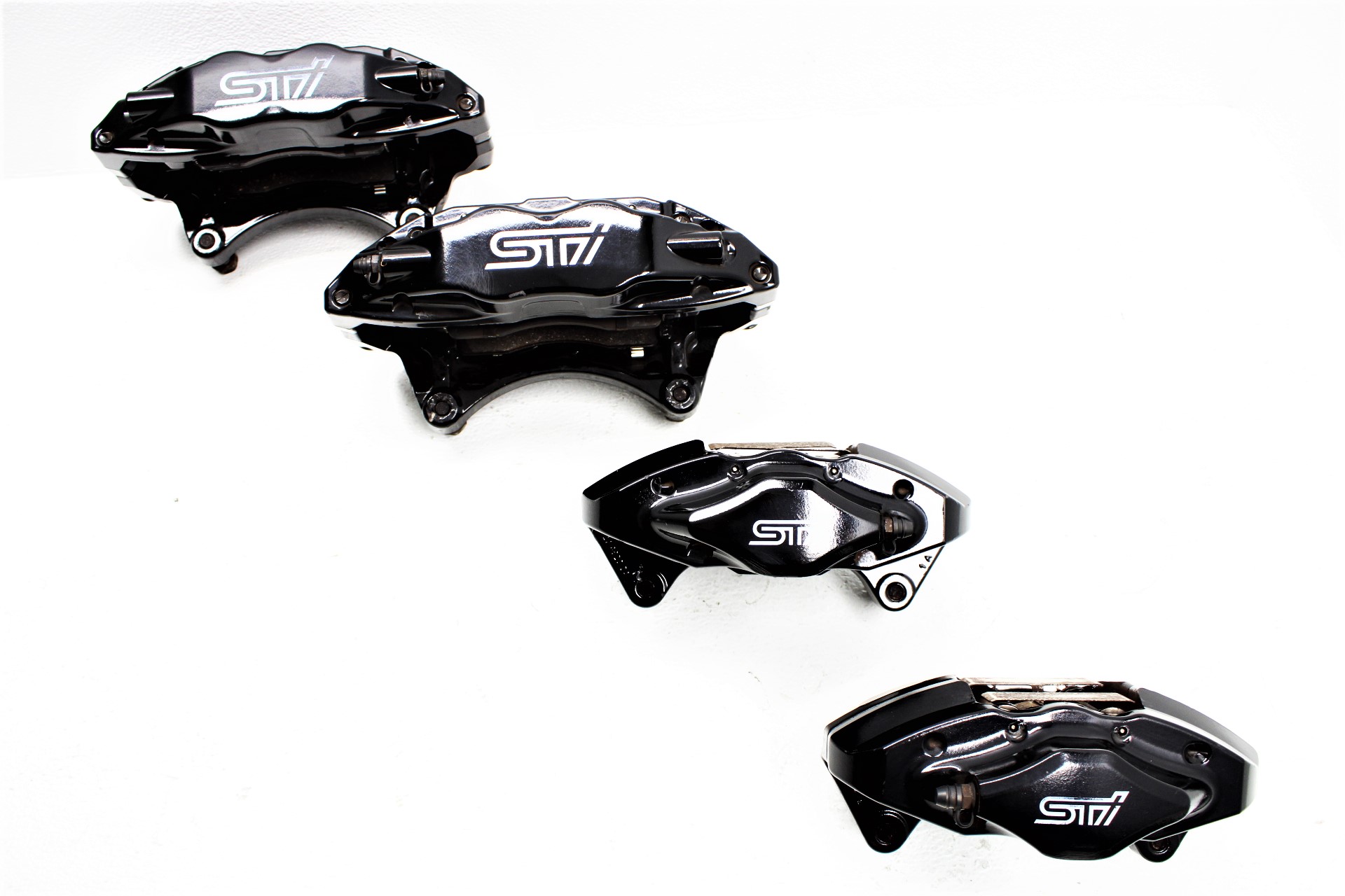 2008-2017 SUBARU WRX STI FRONT & REAR BREMBO BRAKE CALIPERS SET 44K ...