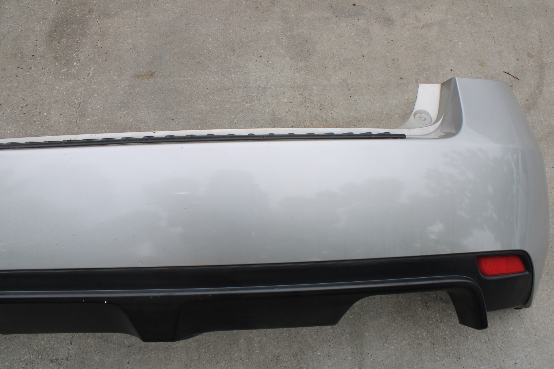 2008-2014 SUBARU WRX & STI HATCH REAR BUMPER COVER ASSEMBLY SILVER OEM ...