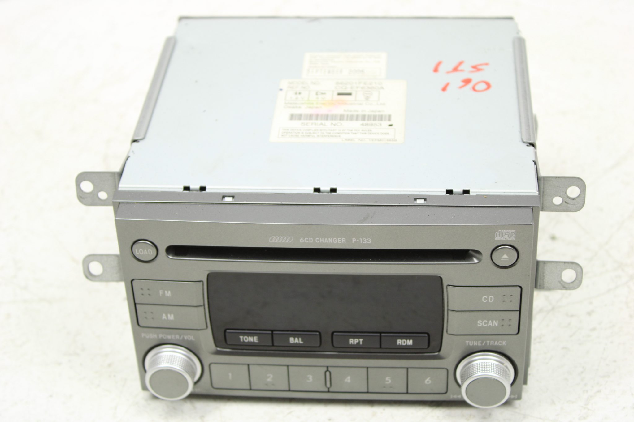 2005-2007 SUBARU IMPREZA WRX & STI RADIO HEAD UNIT ASSEMBLY OEM ...