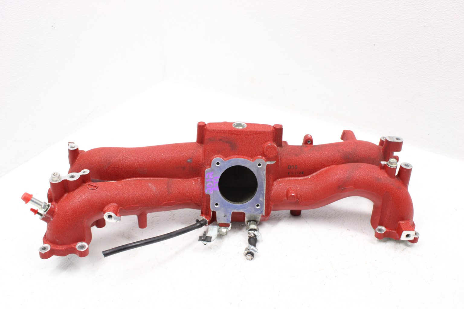 2008-2021 SUBARU WRX STI WRINKLE RED INTAKE MANIFOLD ASSEMBLY 37K MILES ...
