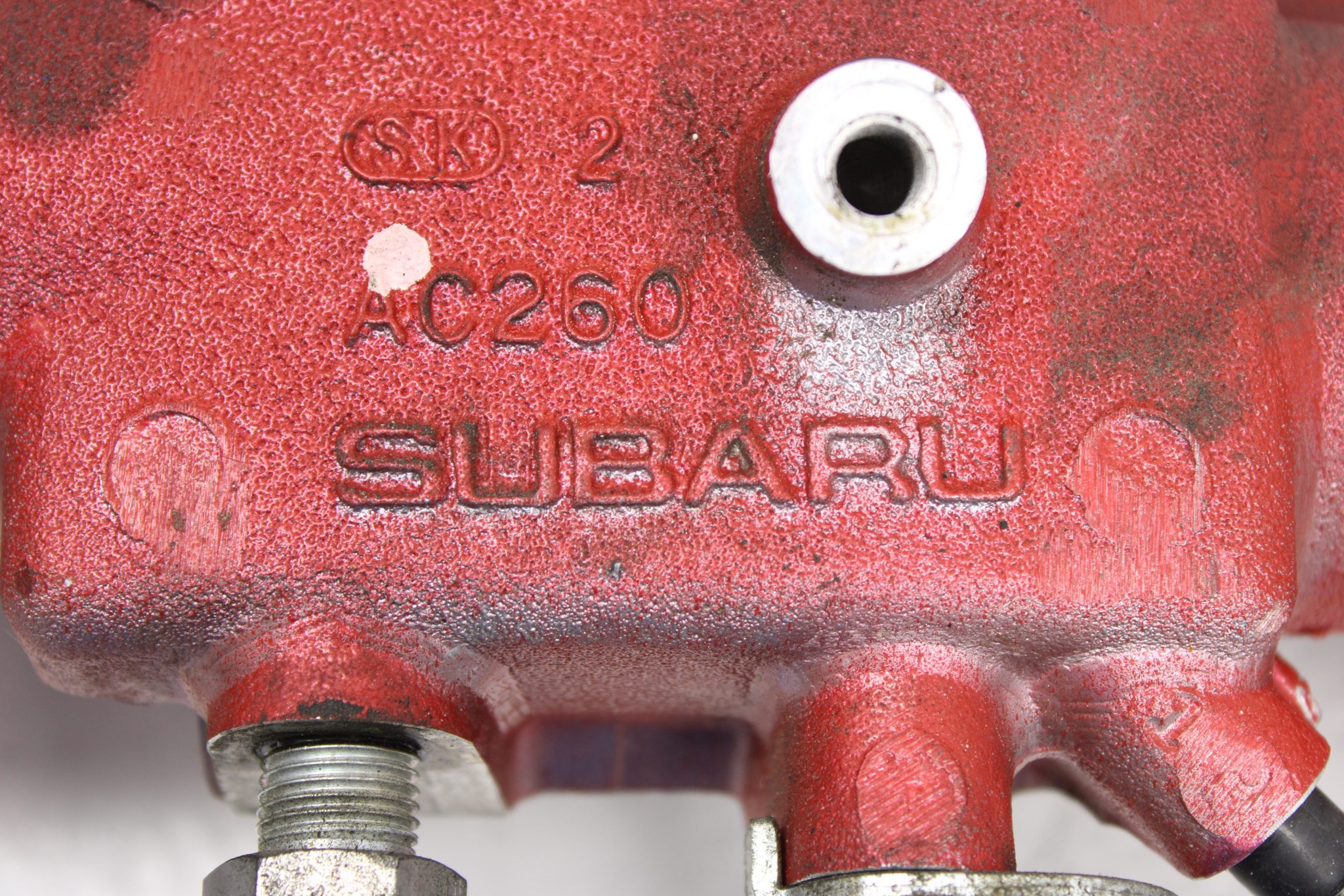 2008-2021 SUBARU WRX STI WRINKLE RED INTAKE MANIFOLD ASSEMBLY 37K MILES ...