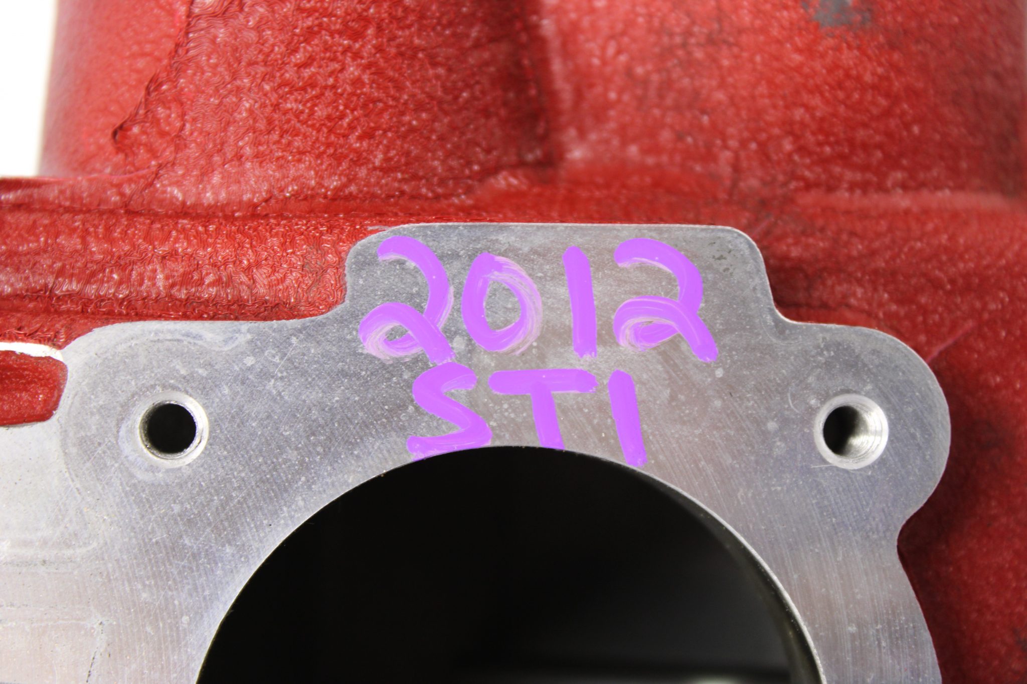 2008-2021 SUBARU WRX STI WRINKLE RED INTAKE MANIFOLD ASSEMBLY 37K MILES ...