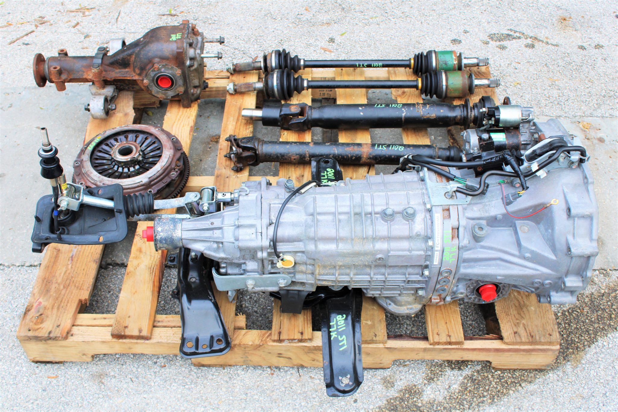 2008-2018 SUBARU WRX STI 6 SPEED MANUAL TRANSMISSION SWAP 6MT 77K MILES ...