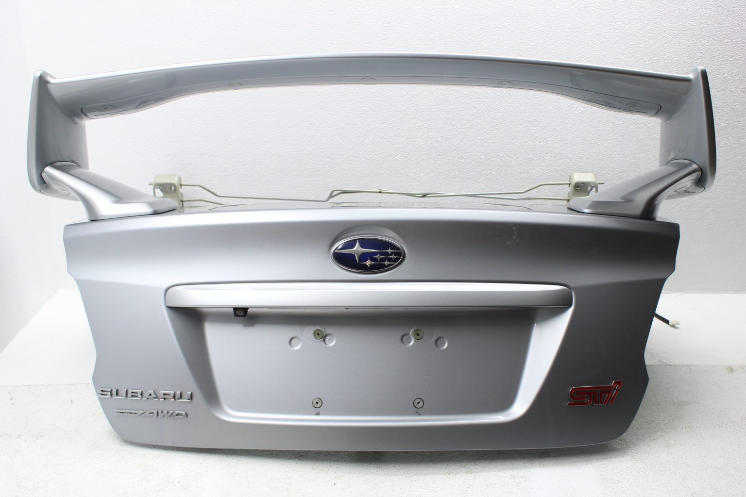 2015-2020 SUBARU WRX STI TRUNK LID DECK W/ SPOILER WING ISM SILVER OEM ...