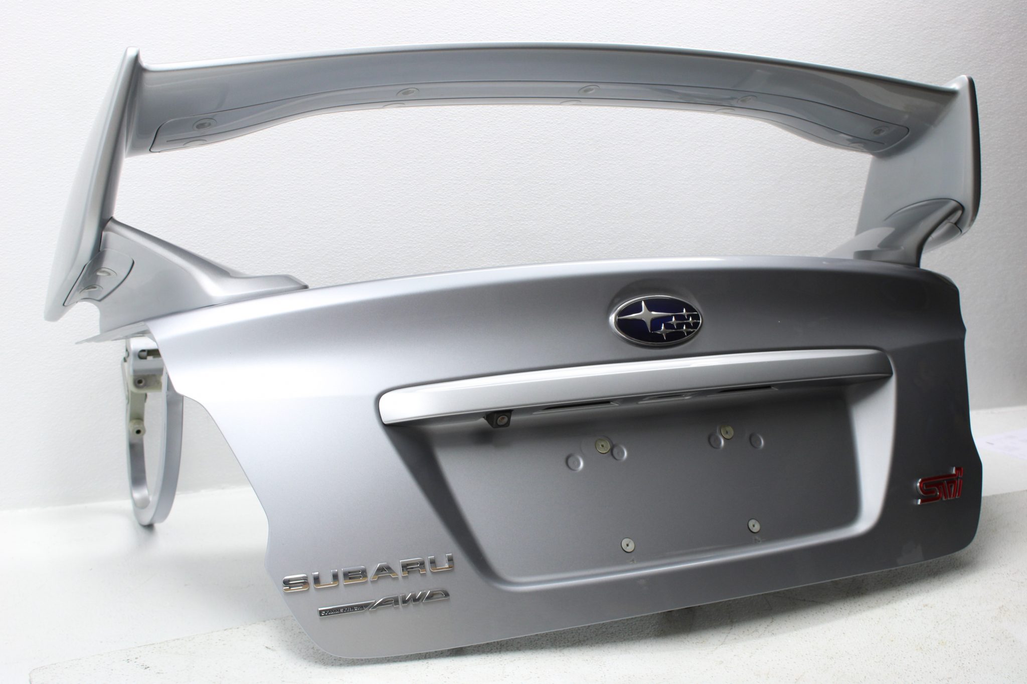 2015-2020 SUBARU WRX STI TRUNK LID DECK W/ SPOILER WING ISM SILVER OEM ...