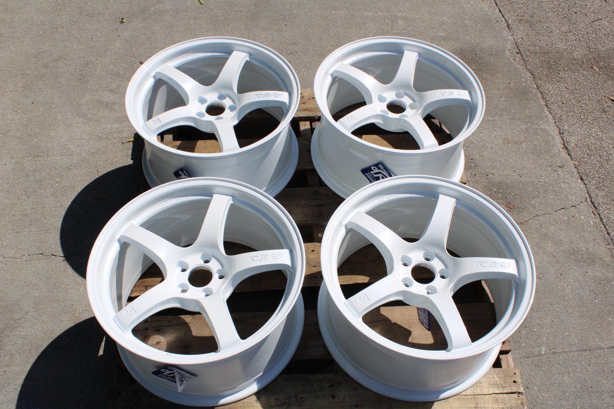 2002-2014 SUBARU WRX RAYS GRAM LIGHTS 57CR 5X100 WHEELS RIMS 18×9.5 ...