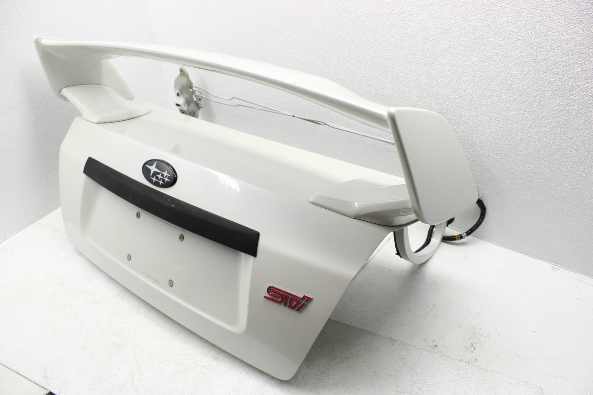 2011-2014 SUBARU IMPREZA WRX STI SEDAN TRUNK LID WING SPOILER WHITE OEM ...