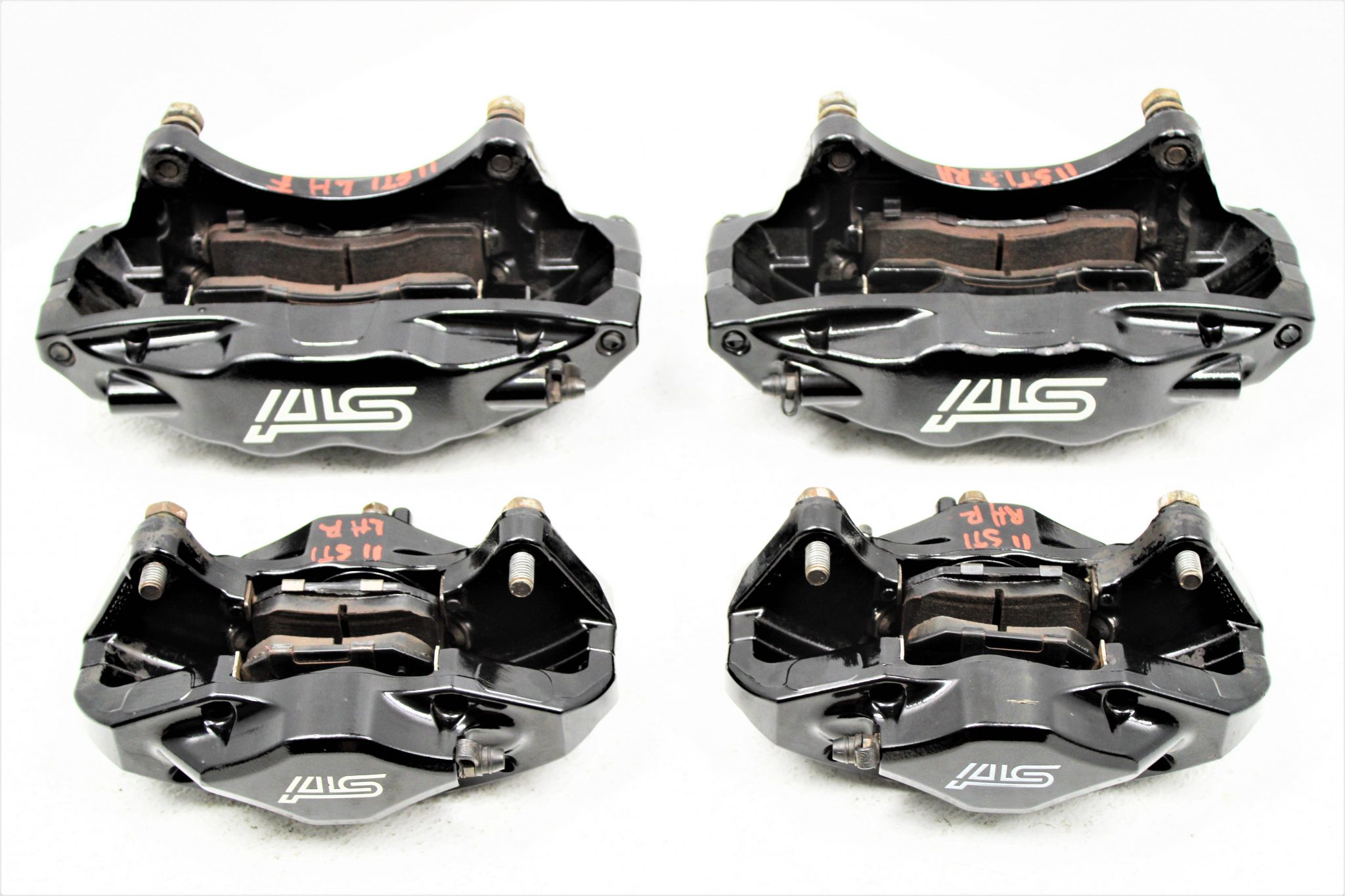 2008-2017 SUBARU WRX STI FRONT & REAR BREMBO BRAKE CALIPERS SET 77K ...