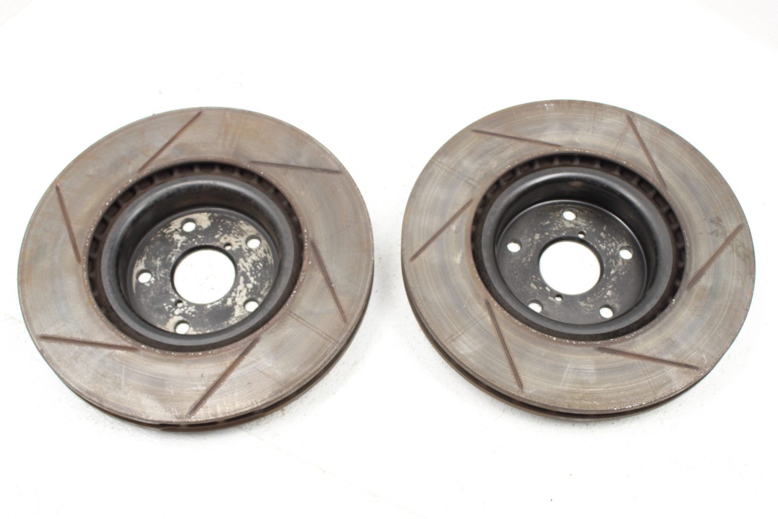 2008-2017 SUBARU WRX STI FRONT AND REAR BREMBO BRAKE ROTORS 5×114 SET ...