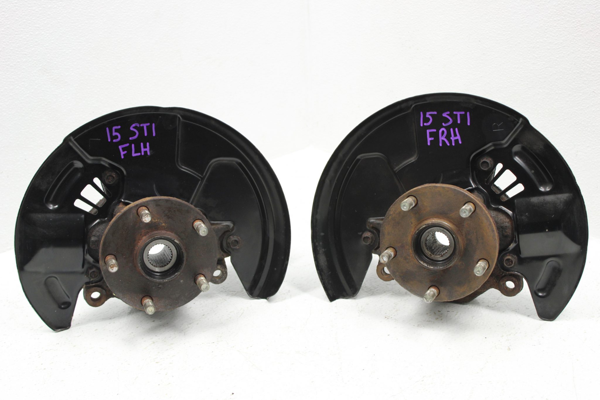 2008-2017 SUBARU WRX STI FRONT HUBS KNUCKLES SPINDLES LH/RH 5X114 OEM ...