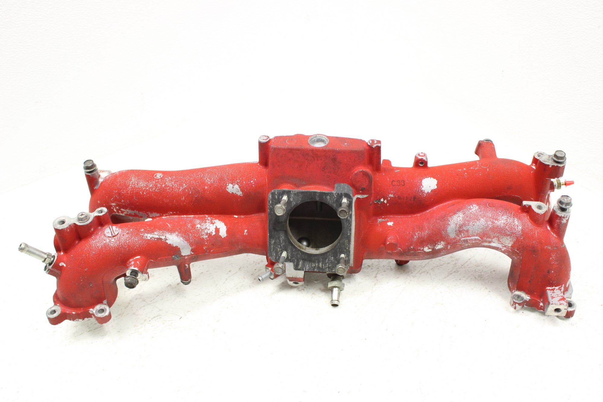 2007 SUBARU WRX STI ENGINE INTAKE MANIFOLD ASSEMBLY WRINKLE RED EJ257 ...