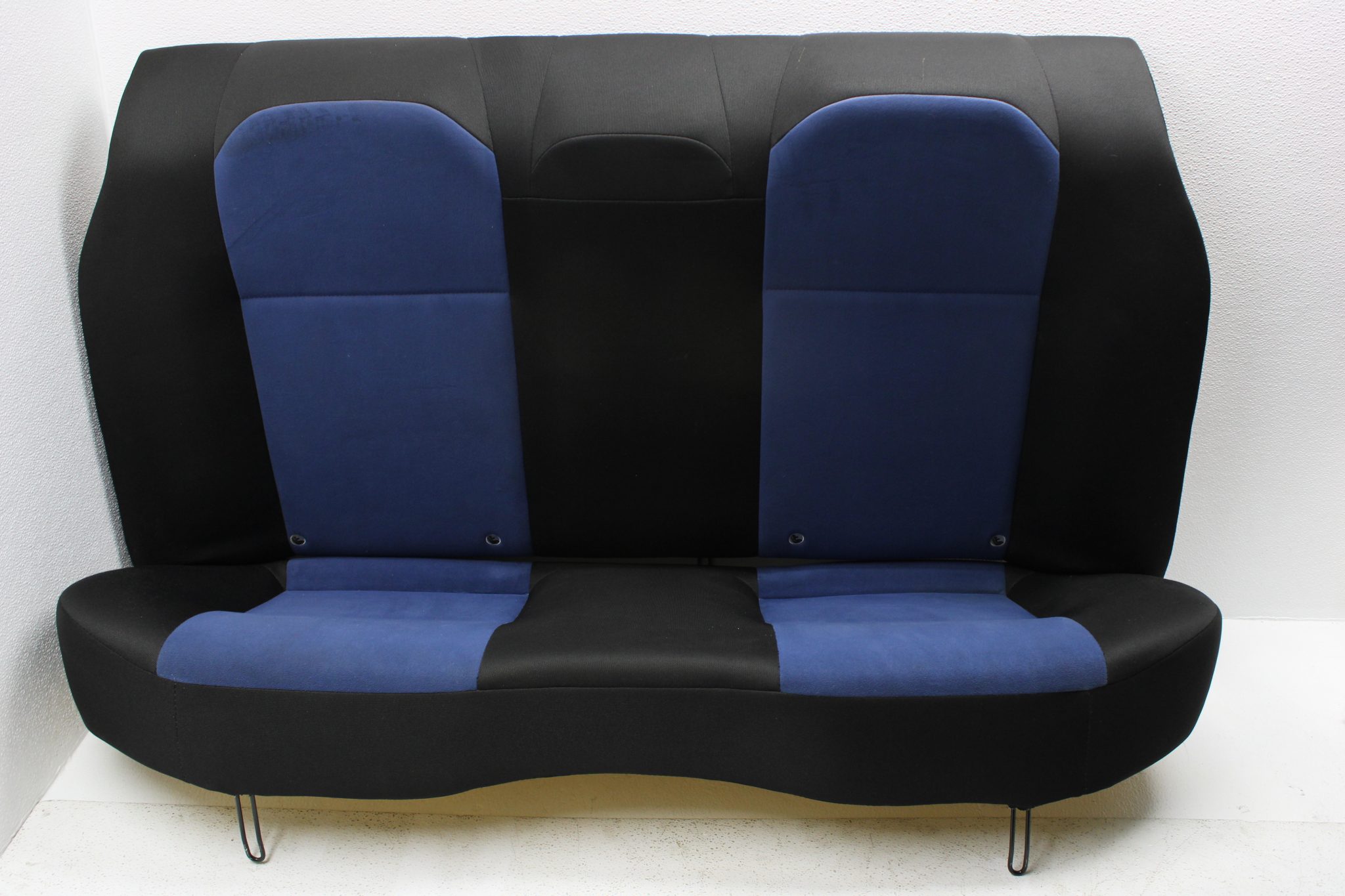 2004-2007 SUBARU WRX STI REAR SEATS UPPER & LOWER SET BLUE SUEDE/BLACK ...