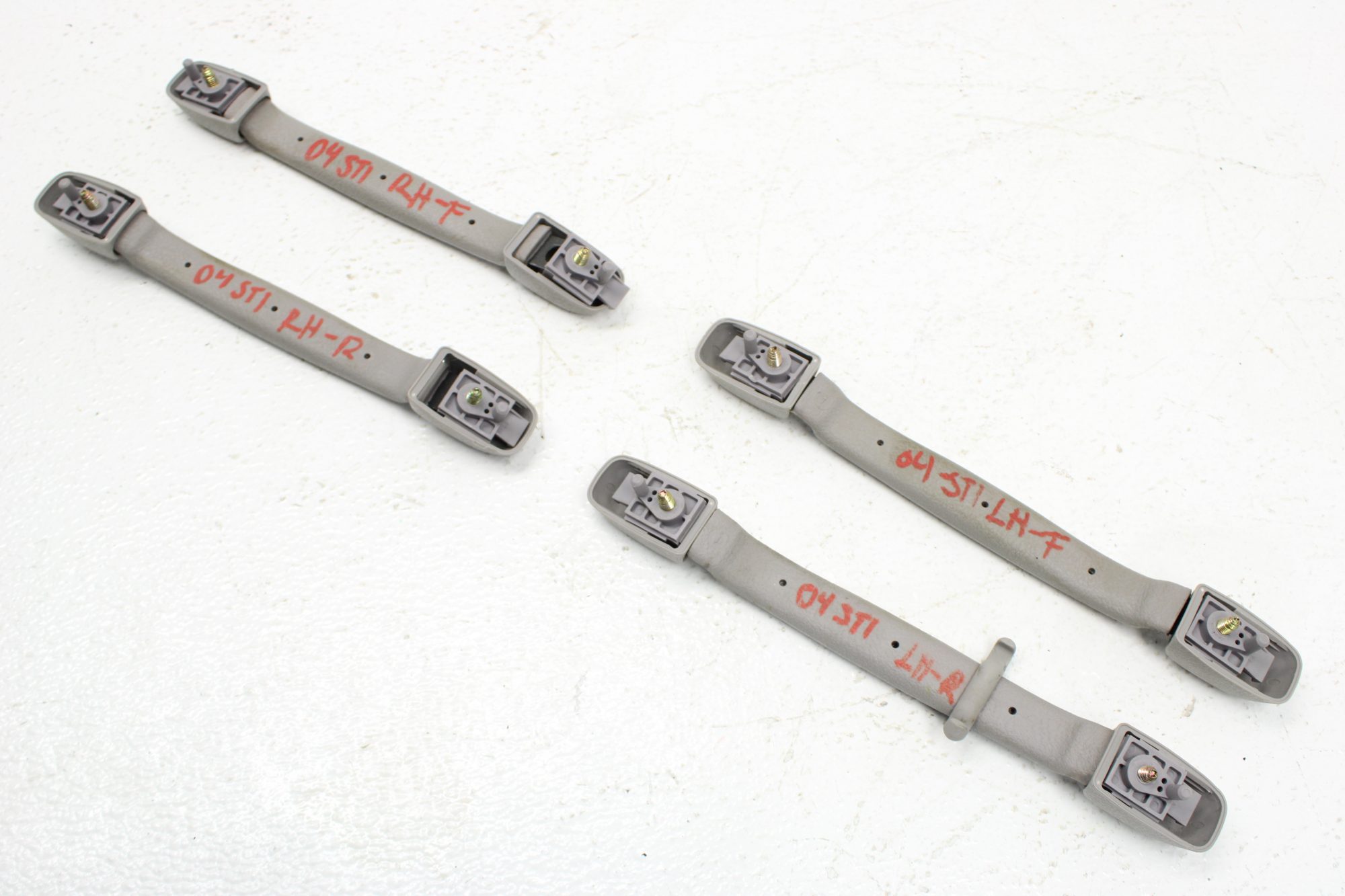 2002-2007 IMPREZA SUBARU WRX & STI EMERGENCY GRAB ROOF HANDLES OEM SET ...