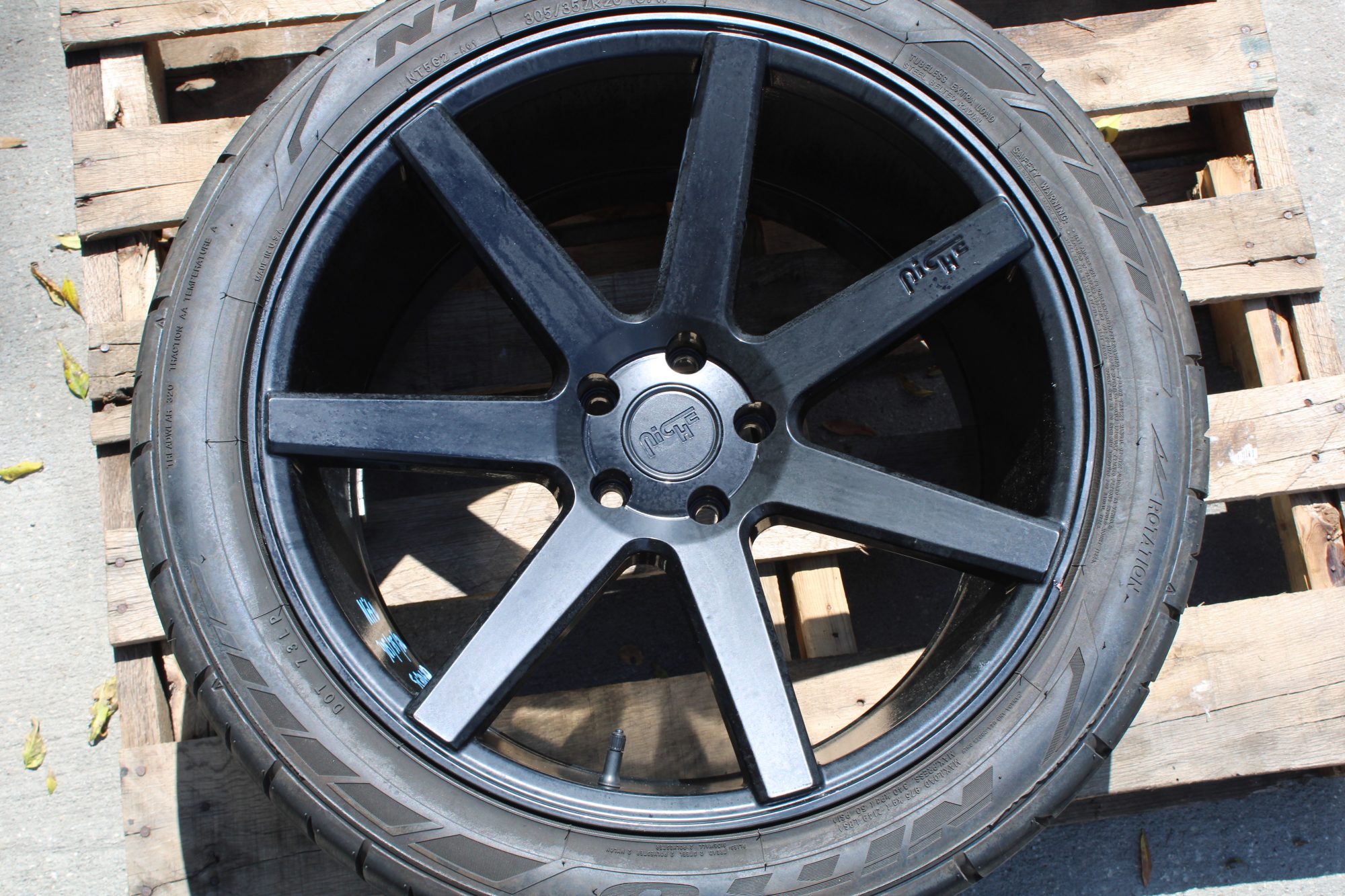 NICHE SPORT SERIES VERONA M168 BLACK RIM WHEEL & TIRE 20X10.5 +20 5X114 ...