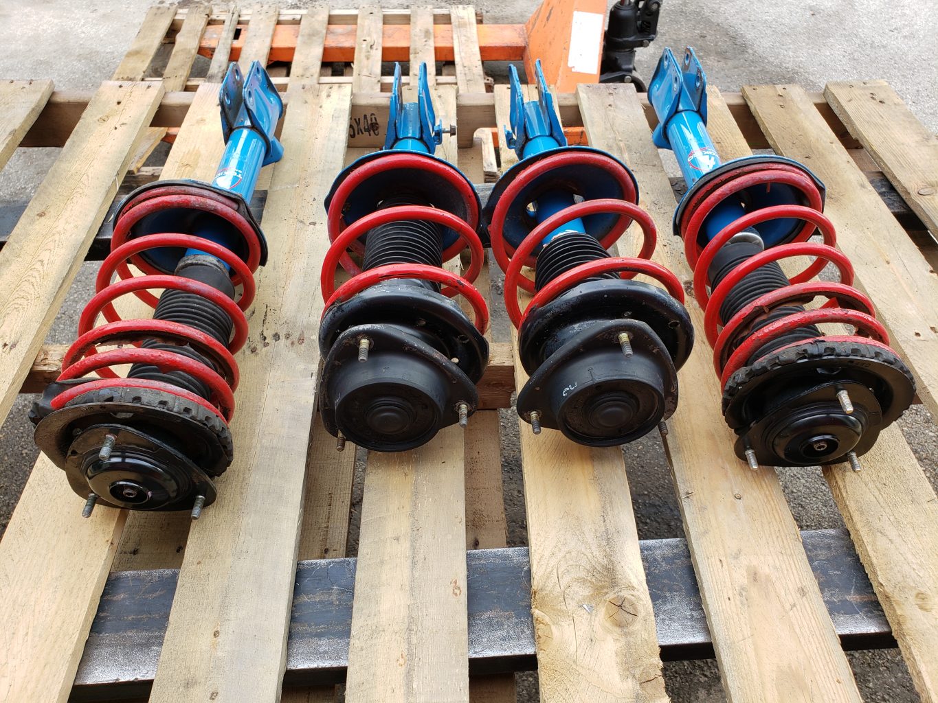 2002-2007 SUBARU WRX SEDAN TOKICO FRONT & REAR STRUTS SHOCKS W ...