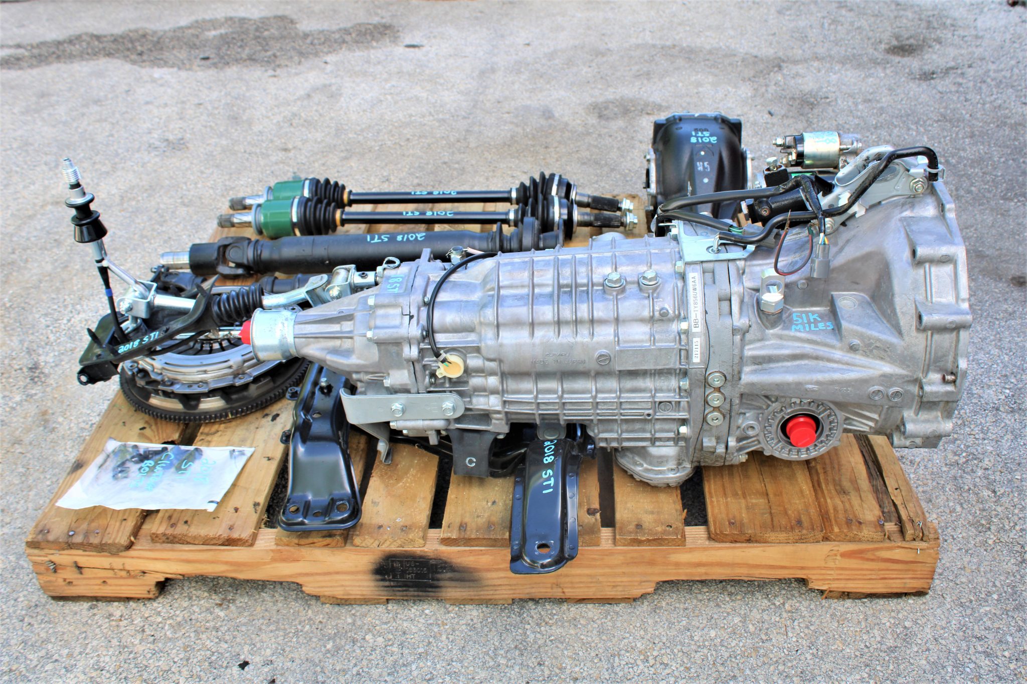 2015-2021 SUBARU WRX STI 6 SPEED MANUAL TRANSMISSION SWAP 6MT 51K MILES ...