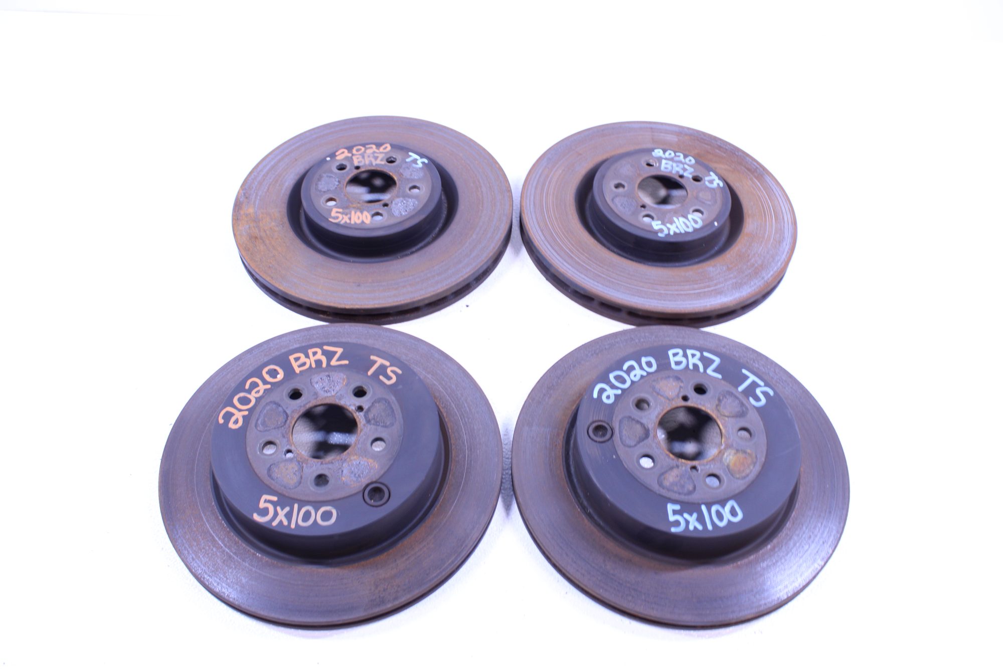 2020 SUBARU BRZ TS FRONT & REAR BREMBO ROTORS SET 5X100 OEM 39K MILES ...