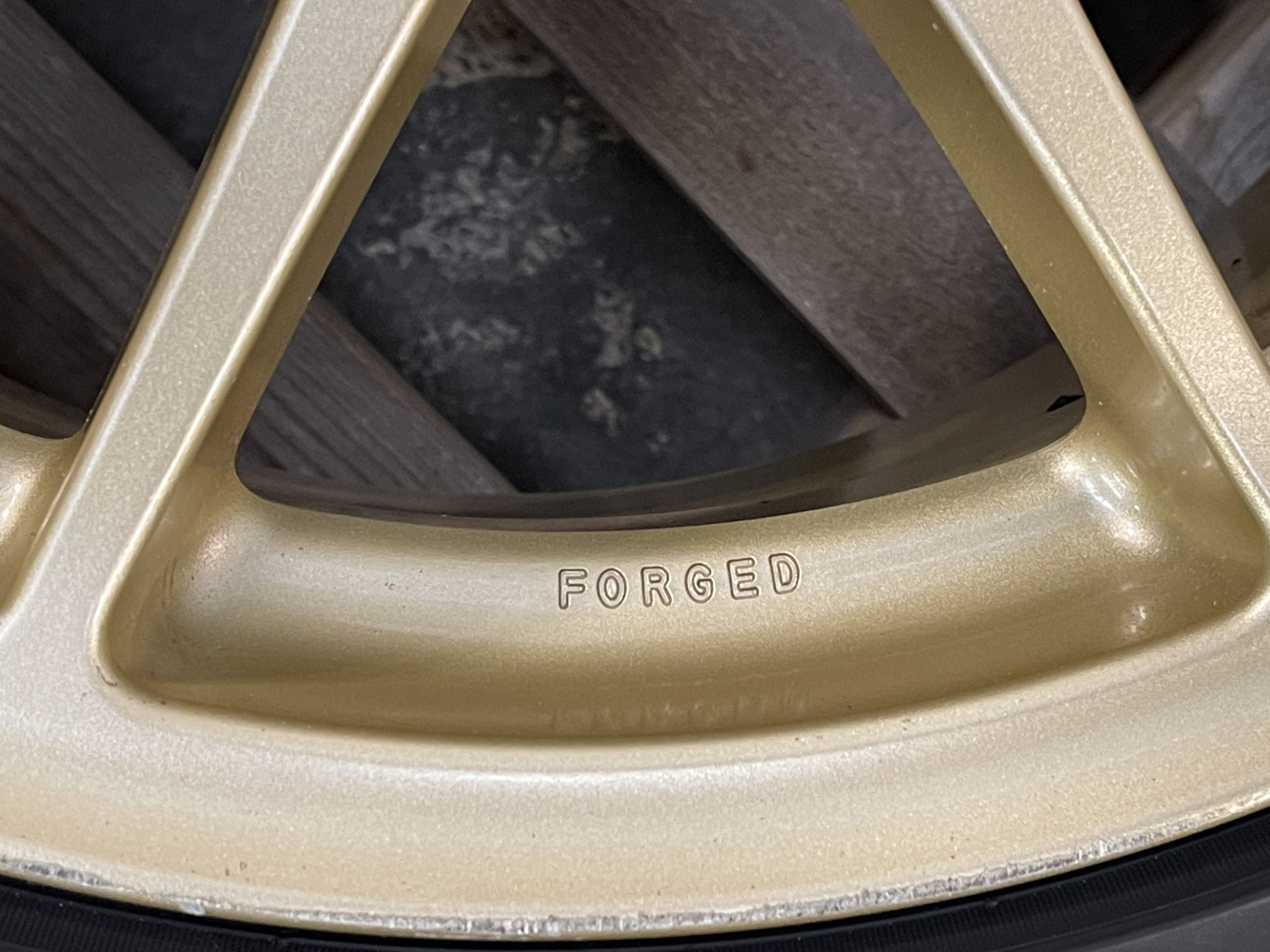 2015 SUBARU WRX STI LAUNCH EDITION FORGED BBS GOLD 18″ WHEELS RIMS ...