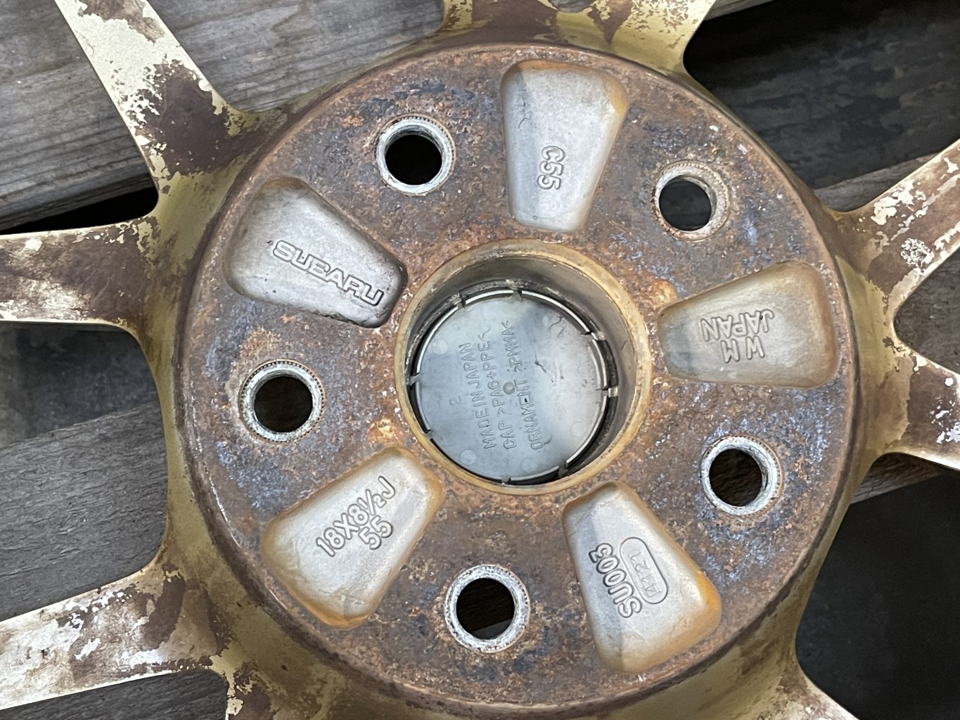 2015 SUBARU WRX STI LAUNCH EDITION FORGED BBS GOLD 18″ WHEELS RIMS ...